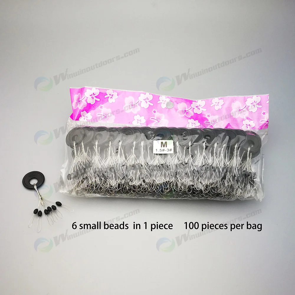 Fishing Tackle Rubber Oval Float Stopper Fishing Olive Bobber Stops ...
