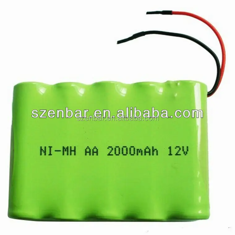 Airsoft cylinder NiMH AA 12V 2000mAh battery for DC Power Tools ...