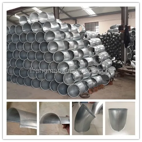 GI Spiral Duct Stamped Bends Elbows for HVAC Systems