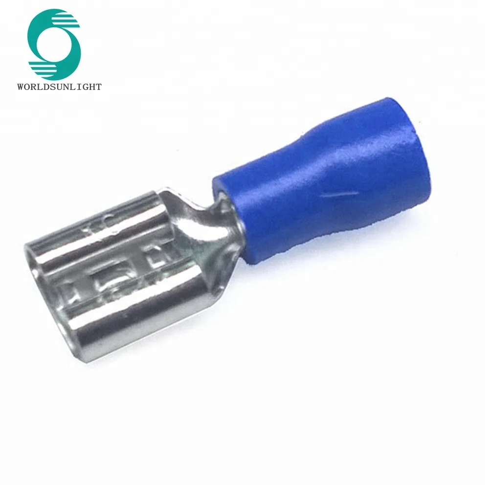 FDD2-250 冷压女蓝色 15A 接头预绝缘铜鼻托端子插头| Alibaba.com