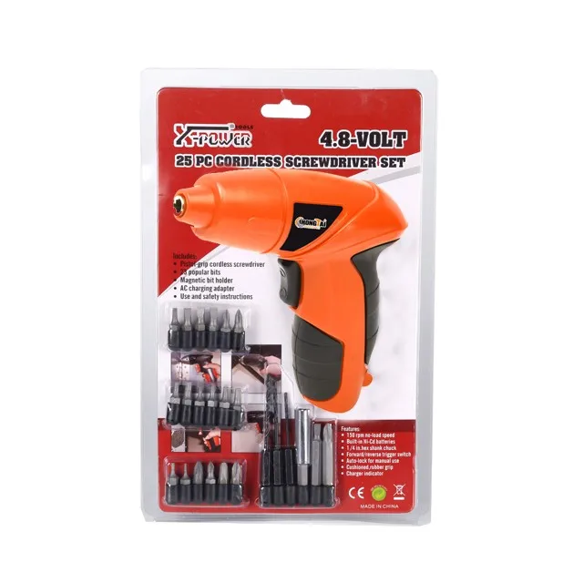 Kcs50b-s24b 4.8v Ni-cd Battery Cordless Screwdriver 24pcs Chargeable ...