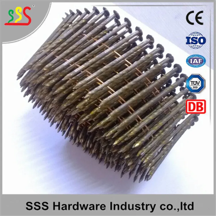 Coil Roofing Nails 15 Degree 16 Degree Collated Nails Coil Nails ...
