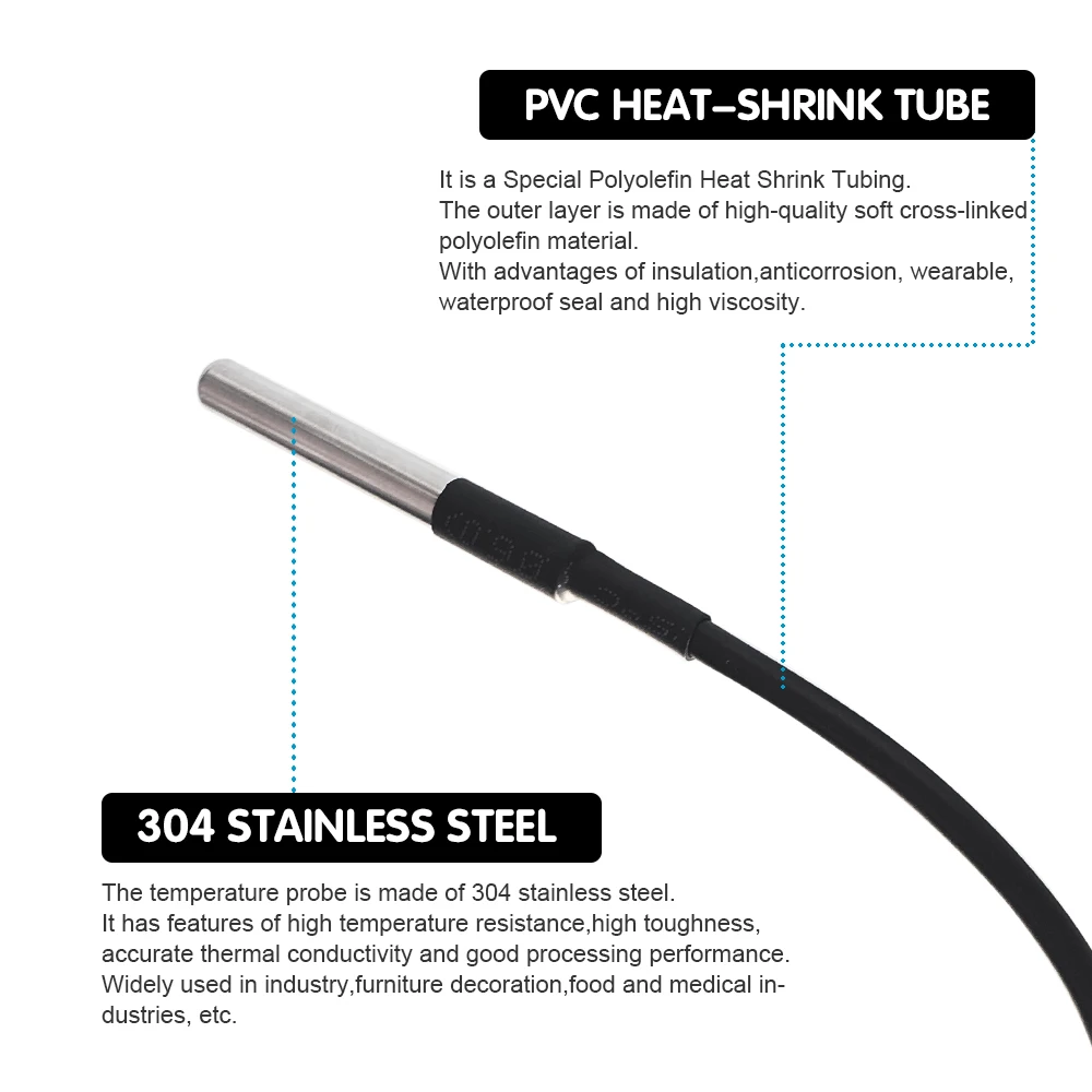 Keyestudio DS18B20 Temperature Detector for Arduino & Microbit