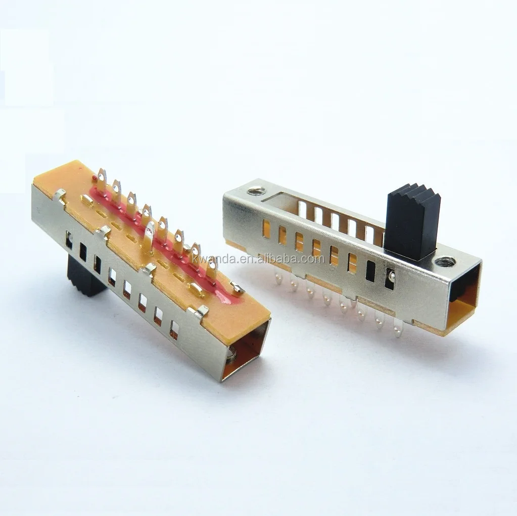 헤어 드라이어 0.3A 50V DC 기계식 10000 사이클 수명 1P8T 8 핀 8 위치 수직 슬라이드 스위치| Alibaba.com