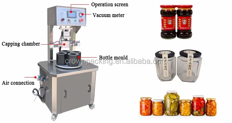 Capping Machine Kimchi Pickles Container Vacuum Kimchi Machine Kimchi ...