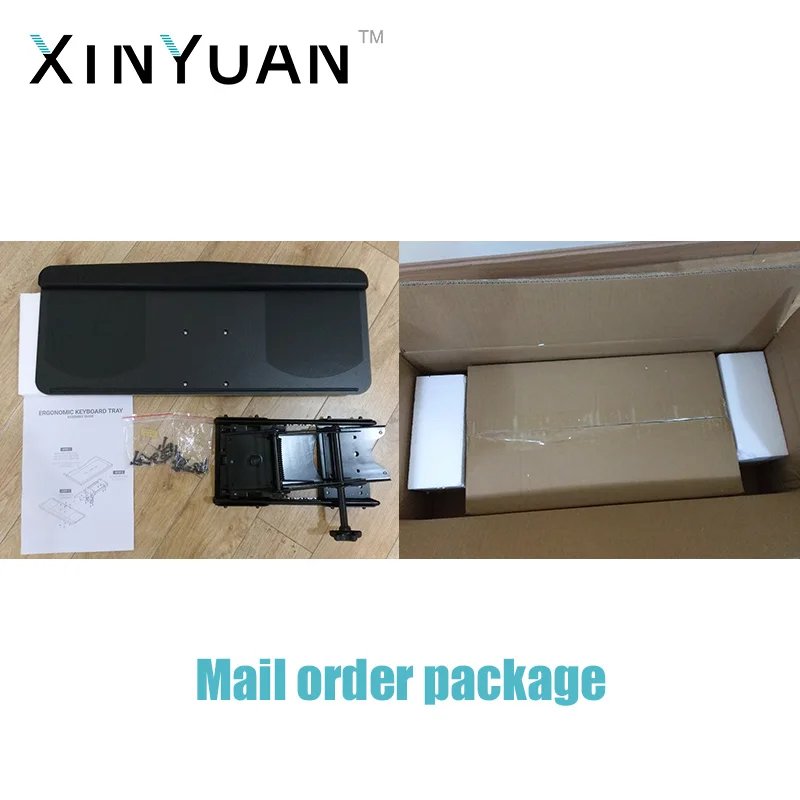 Knob-operated Keyboard Tray System W/ Ergonomic Gel Wrist Pad - Buy ...