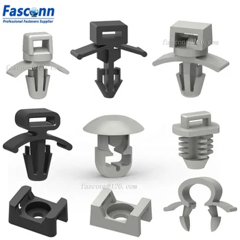 Nylon Arrowhead Cable Tie Reverse Push Barb Mount Base,Blind Hole Wire ...