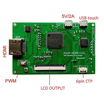 Ttl/rgb/lvds Lcd Controller Board With Touch Screen Input,Pwm ...