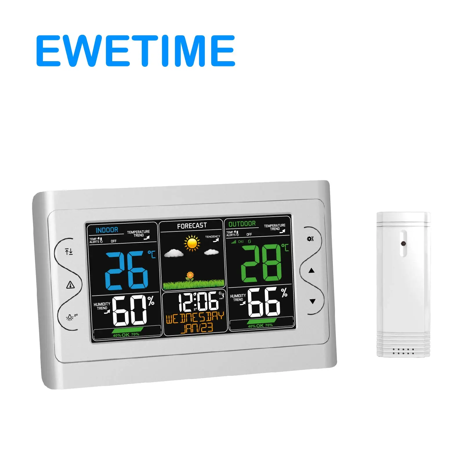 EWETIME Wireless Color Display Weather Forecast Station