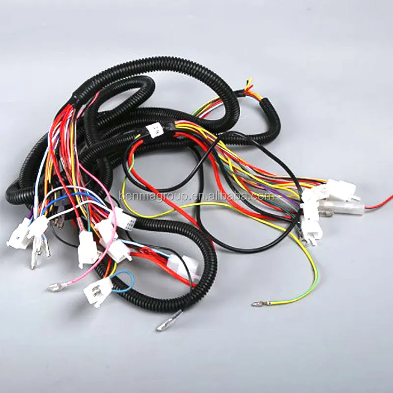 Cg150 Motorcycle Parts Motorcycle Electrical Wiring Harness Loom Relay ...