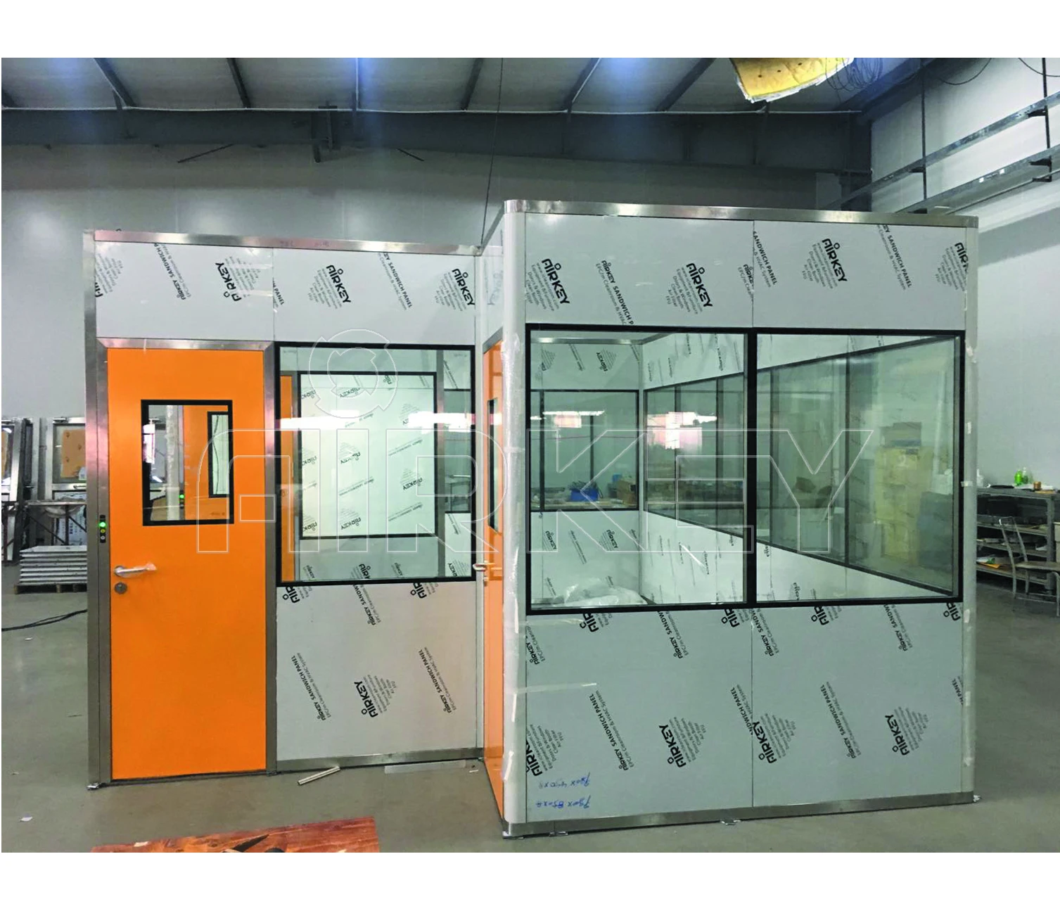 ISO 14644 Certified Modular Cleanroom Enclosure with Laminar Air Flow ...