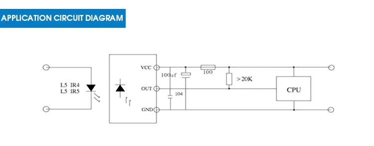 LCN LF1638C Infrared Receiver Module for TV Remote Sensors