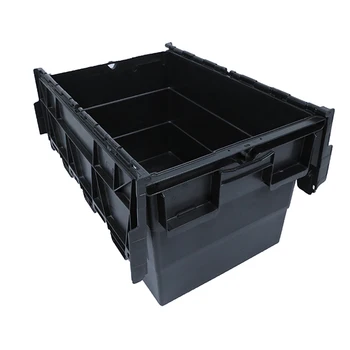 Large Custom Hard Moving Plastic Tote Boxes With Hinged Lids - Buy ...