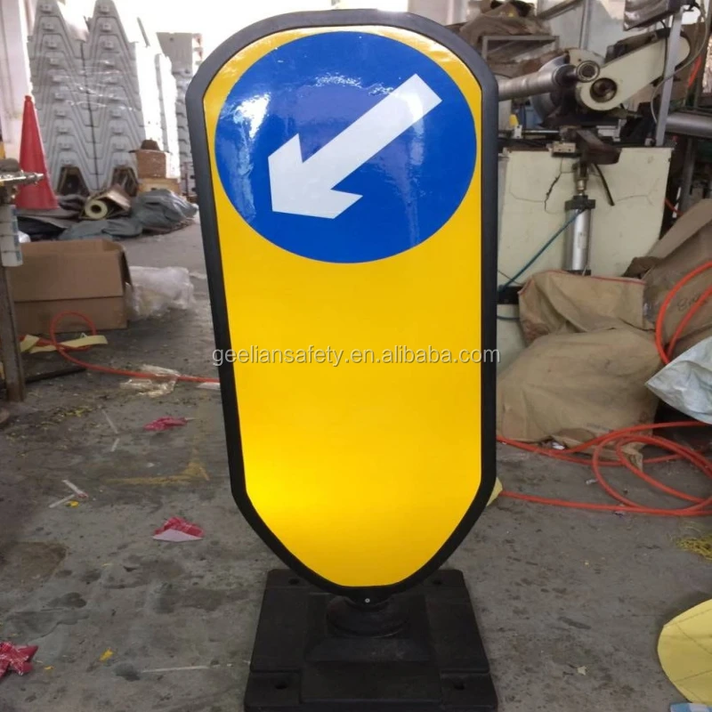 Traffic Sign LED Reflective lane Marker Crossing Guidance Sign Light ...