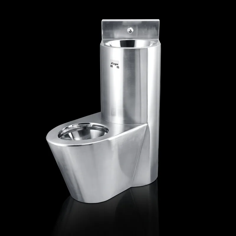 European Stainless Steel Toilet And Sink Combined Bathroom Floor ...