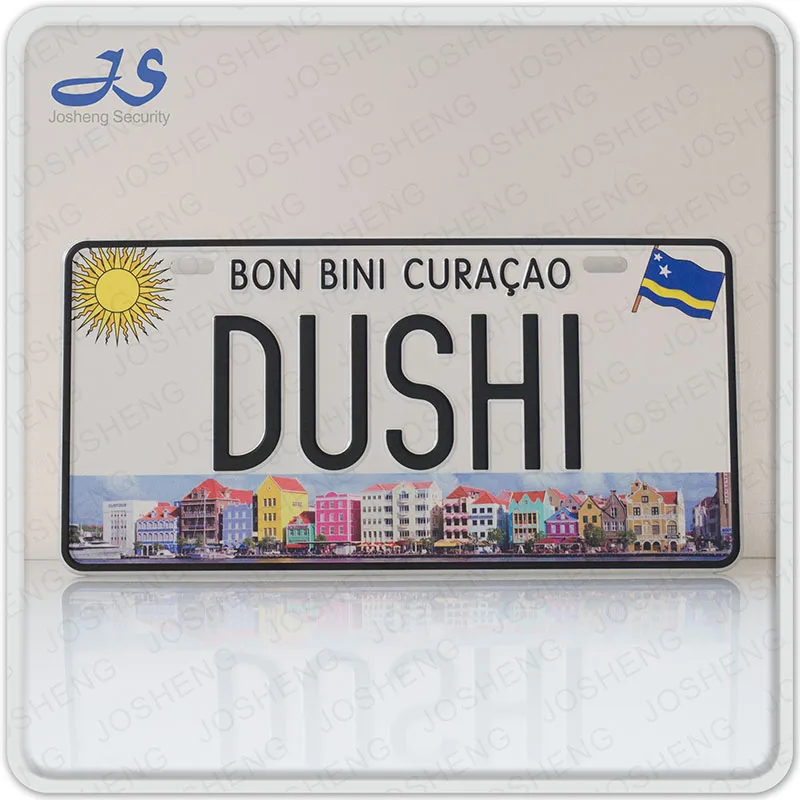 Curacao Customized Aluminum Car License Plates | OEM Sublimation Blank ...