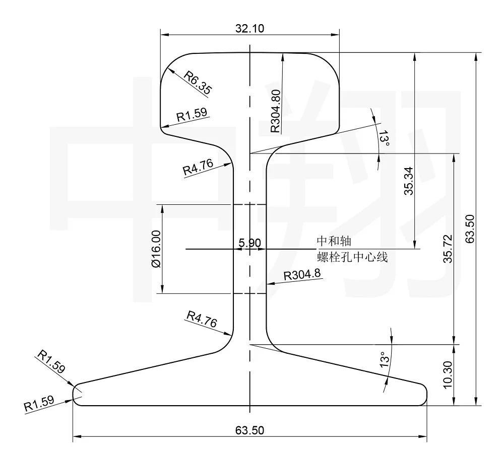 Factory Price Train Track Steel Rail Tracks GB Standard 9kg/m