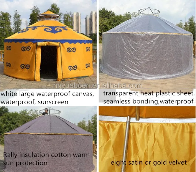 Outdoor Mongolian Tent for Home & Ger Hotel - Waterproof Luxury ...