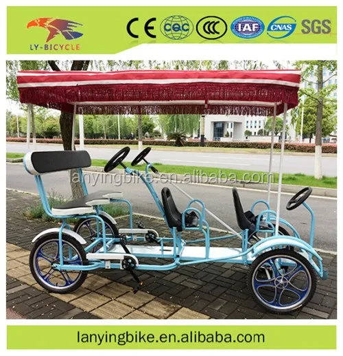 Fun Family Touring - 4 Person Surrey Bike by LY Bicycles