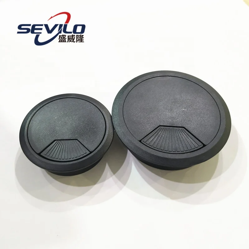 Plastic/abs Round Computer Desk Plastic Wire Box Cable Grommet - Buy ...
