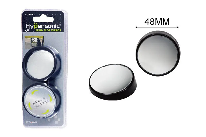 2pcs Car Blind Spot Side Rear View Mirror Round Shape Wide-angle Mirror ...