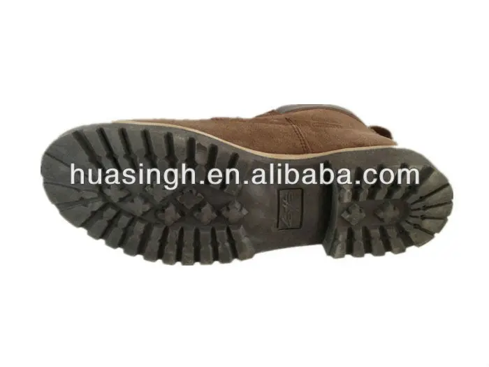 Cmh,Mid-cut Suede Leather Brown Handle Work Safety Boots Anti-moist ...