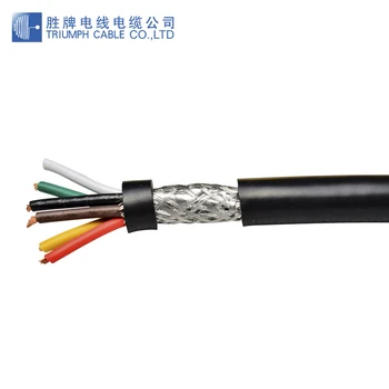 Ul 2835 4 Cores 28 Awg Spiral Shielded Bare Copper Wire Control Cable ...