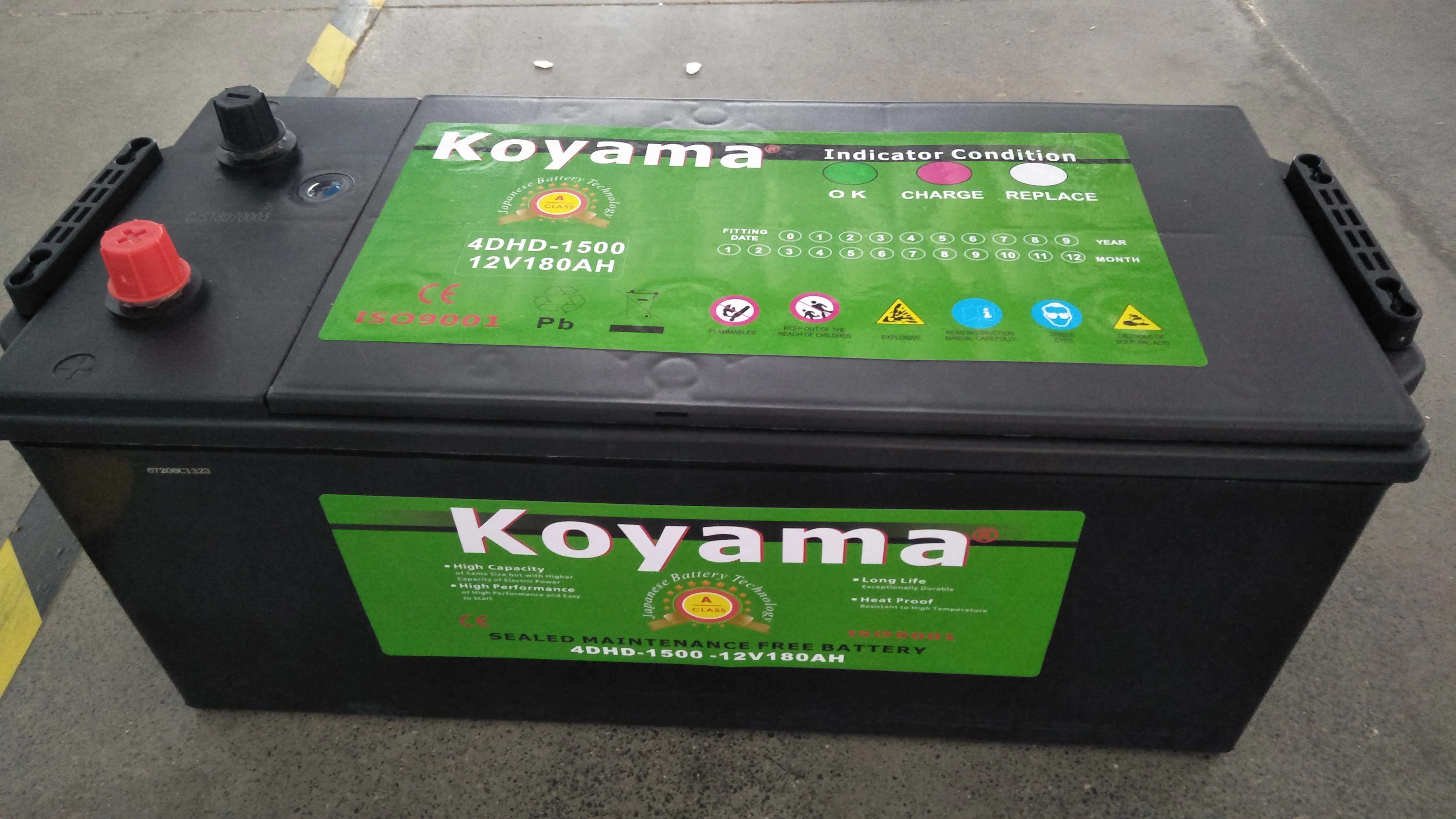 4D 12v150ah Maintenance Free Truck Battery - High Performance