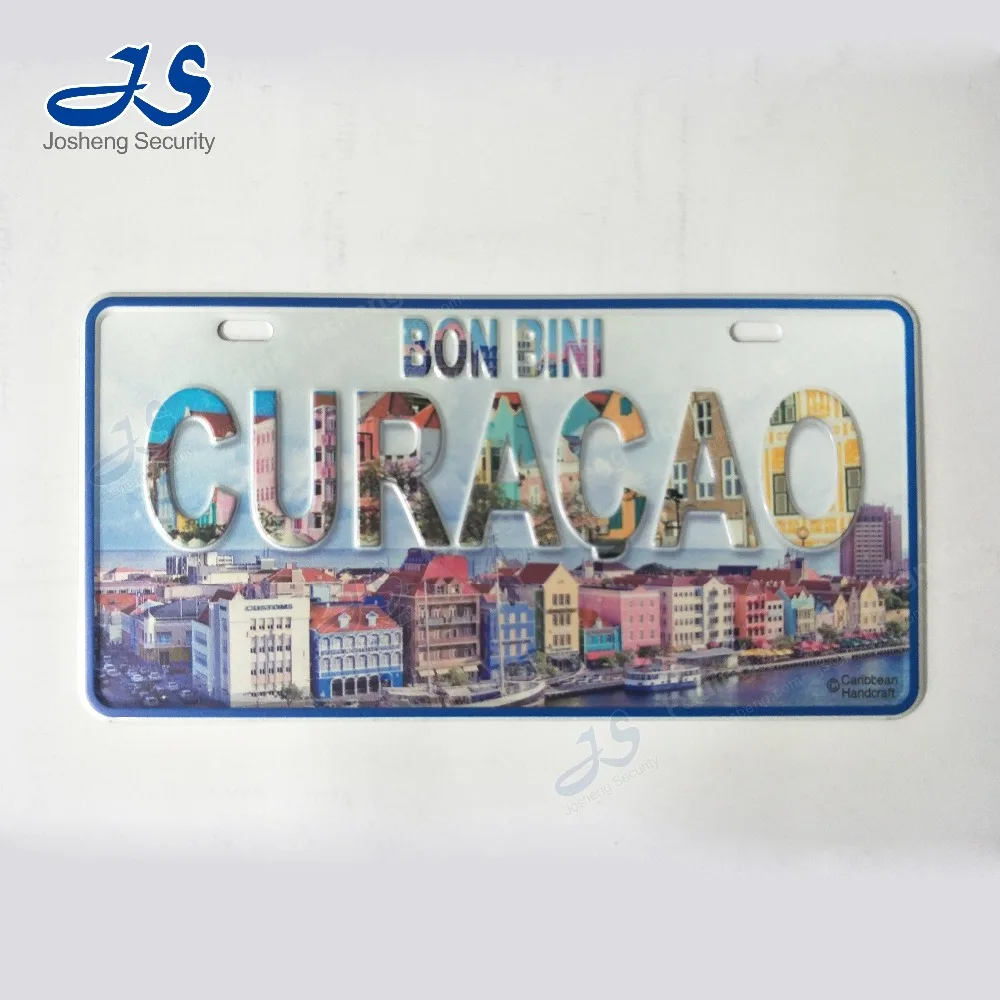 Aluminum Vehicle License Plate for Curacao - Custom Design with ...