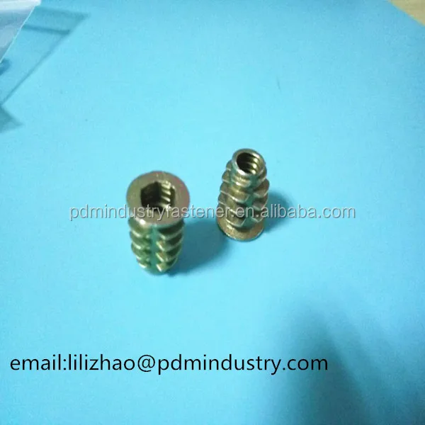 3/8-16*13with flange wood insert nut type D,zinc alloy die cast,self ...