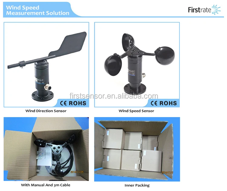 Firstrate Fst200-1000 Wind Turbine Anemometer Wind Meter Anemometer ...