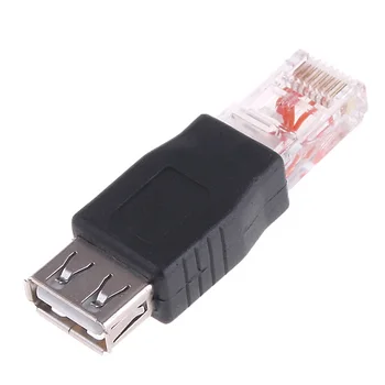 Usb A Female To Ethernet Rj45 Adapter Connector Usb Adapter Computer ...