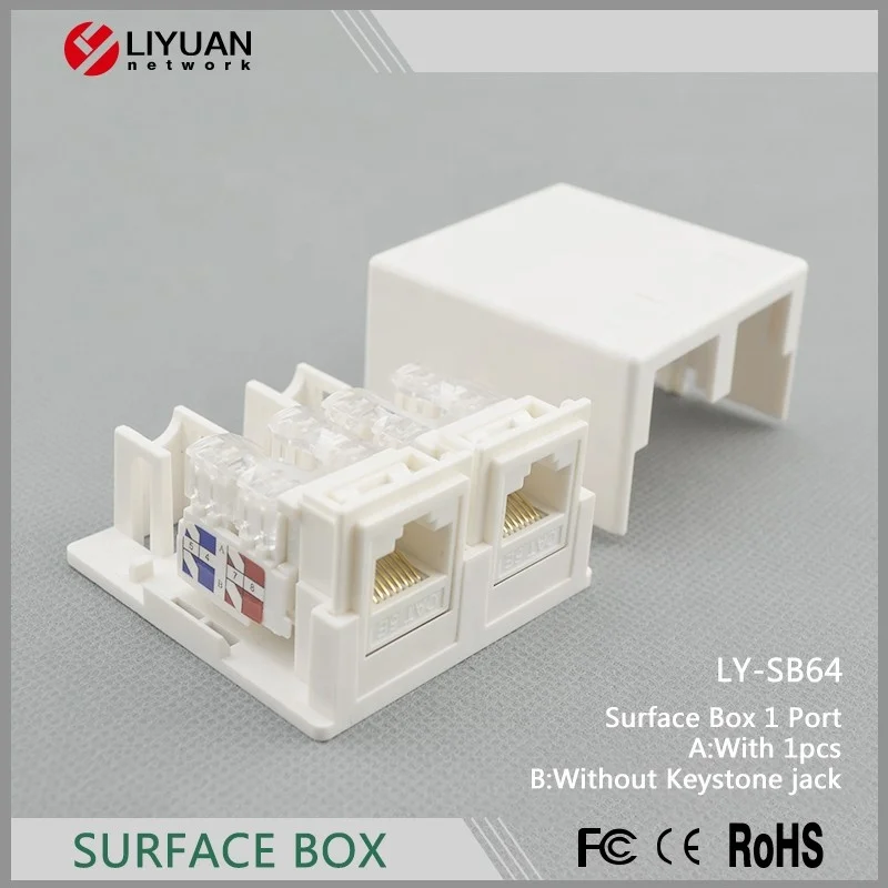 UTP Cat6 Keystone Jack Krone Rj45 Modularjack for Networking