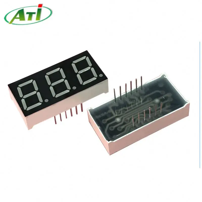 White 0.56 Inch 7 Segment Led Display /3 Digit Number Display European ...