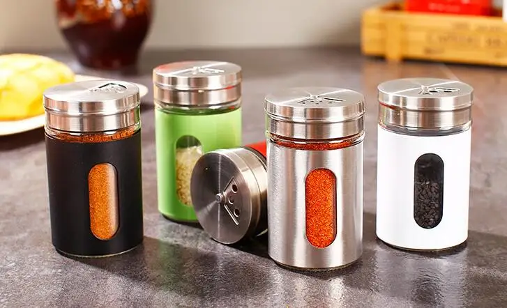 Clear 3 Oz Plastic Spice Jar Set With Shaker Lid And Labels Plastic ...