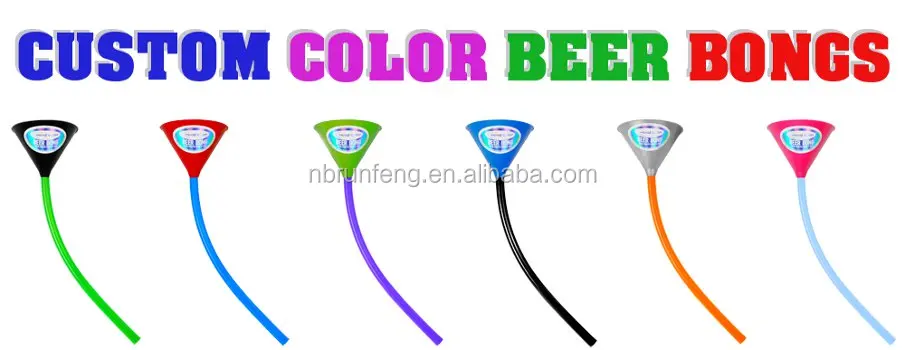 Custom Logo Single Beer Bong Funnel with Valve for Events & Parties ...