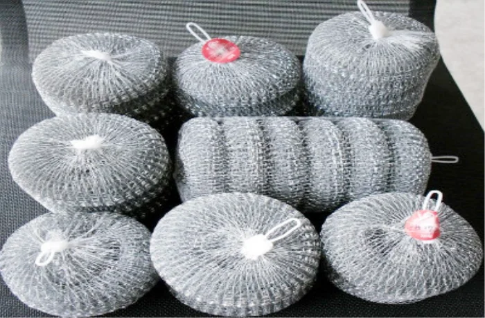 Stainless Steel Scrubber Scourer Cleaning Wire Mesh Scourer and ...