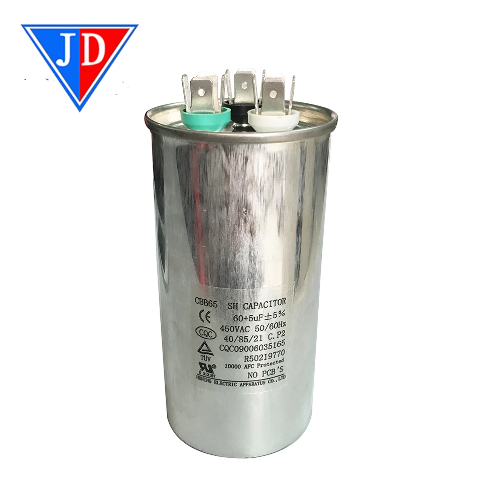 60uf Ac Dual Capacitor For Fan Motor Cbb65 Run Capacitor - Buy Dual ...