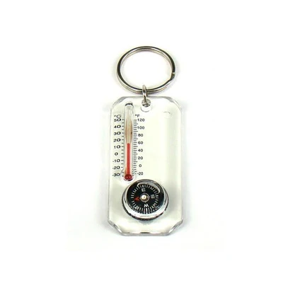 Compass Keychain Thermometer Transparent Plastic| Alibaba.com