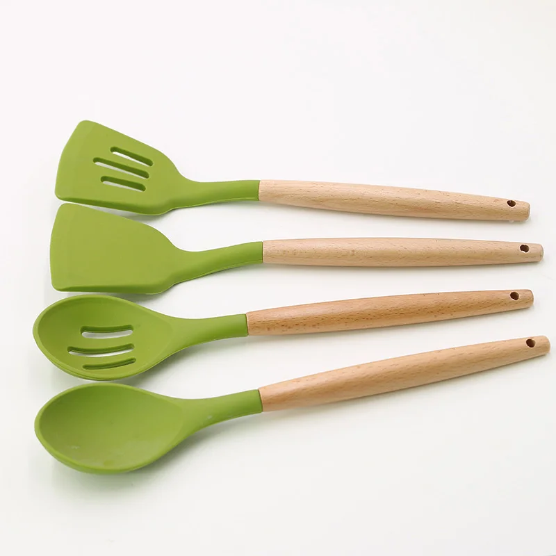 100% Food Grade Silicone Laddle Set - Sustainable Cooking Utensils