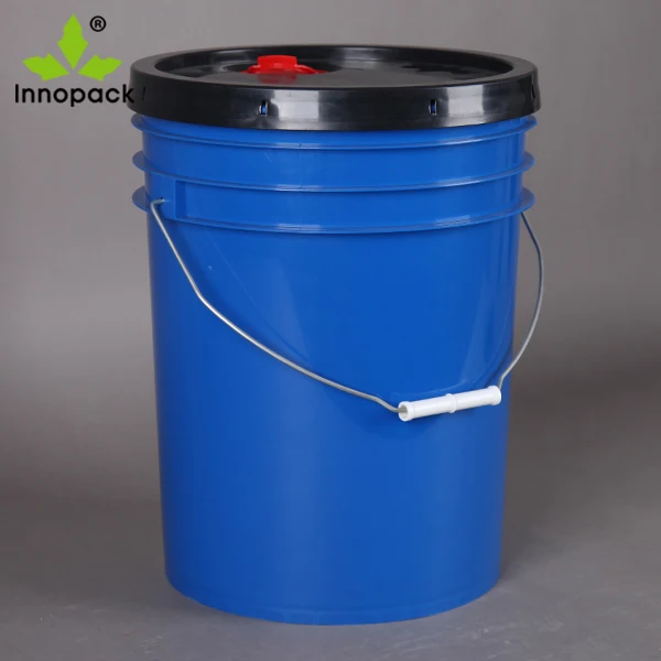 Good Quality 20 Liter Blue Color Plastic Paint Bucket With Spout Lid 5 ...