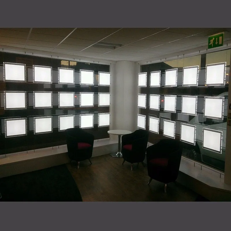 Hanging Led Light Box Window Frame Poster Advertising Led Display Sign ...