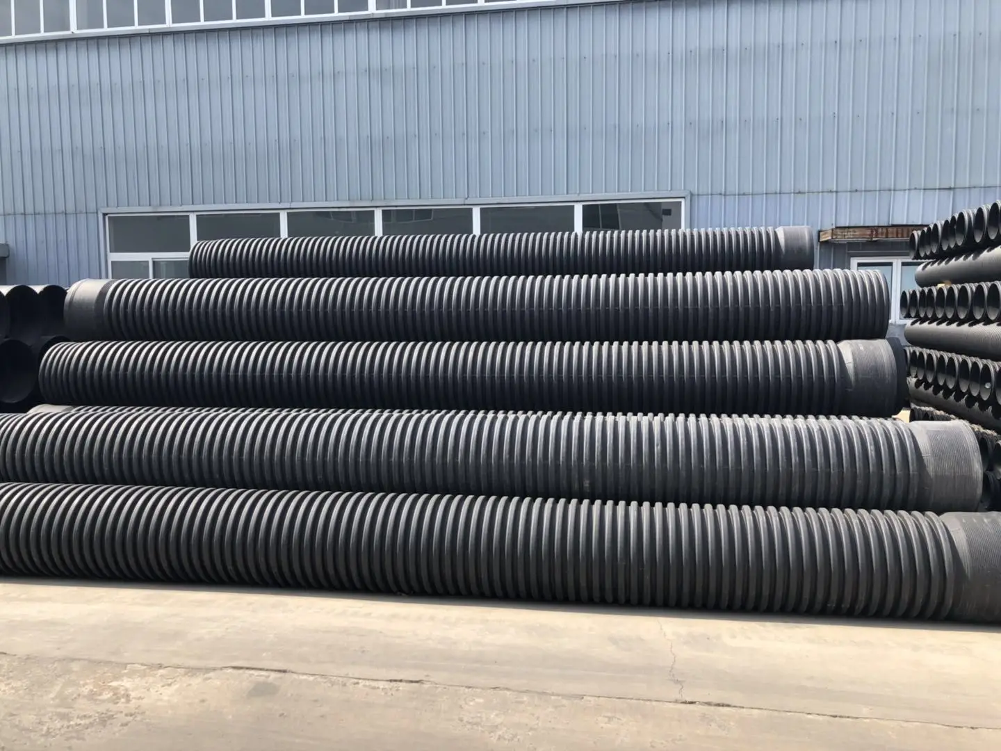 Corrugathdpe Plastic Tubes/ Hdpe Sn4 Drainage Dwc Hdpe Pipe Plastic Culvert Prices/hdpe Double ...