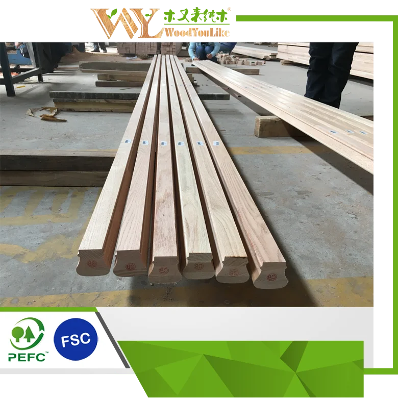 Solid Wood Handrail - Red Oak for Staircases & Decks