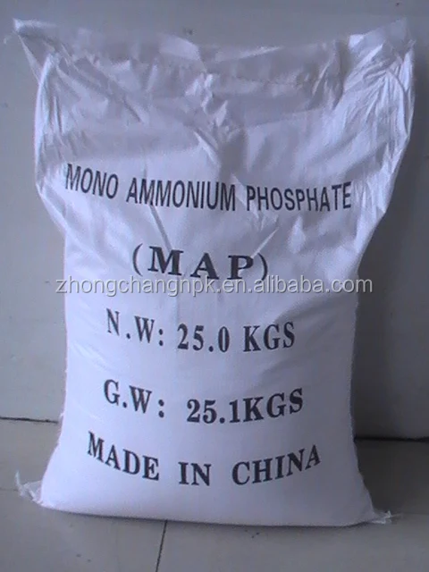 White Powder Monoammonium Phosphate Map Fertilizer 12-61-0 - Buy Map 11 ...
