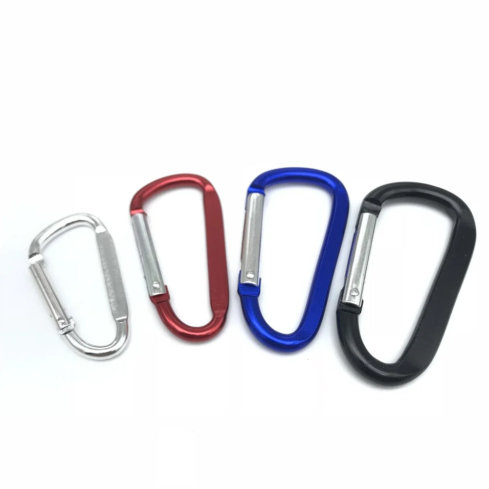 60mm D Shaped Keychains - Aluminum Carabiners by Shuoke