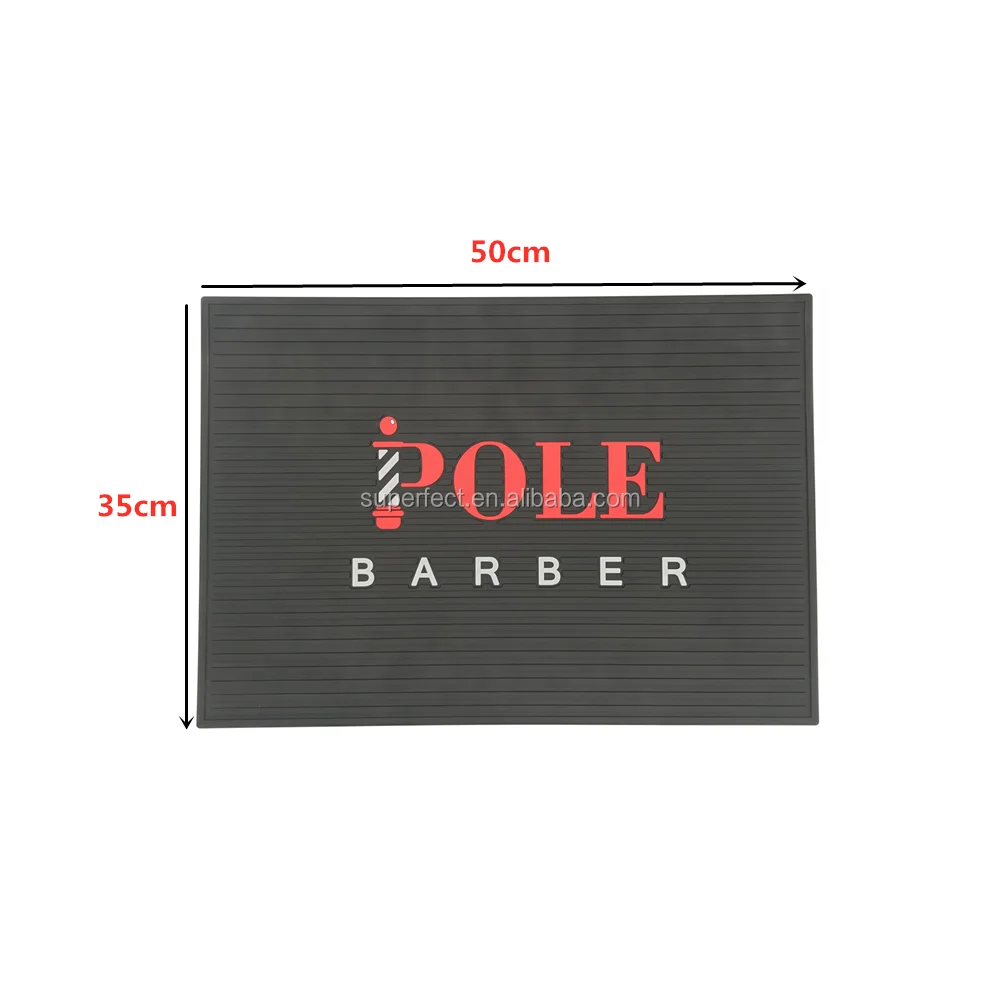 Custom Design Barber Shop Station Anti-slip Rubber Beauty Salon Barber ...