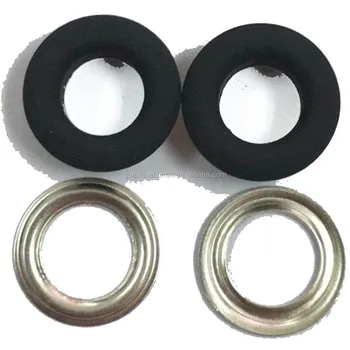 Custom Rubber Coated Black Curtain Eyelet And Curtain Grommets - Buy ...