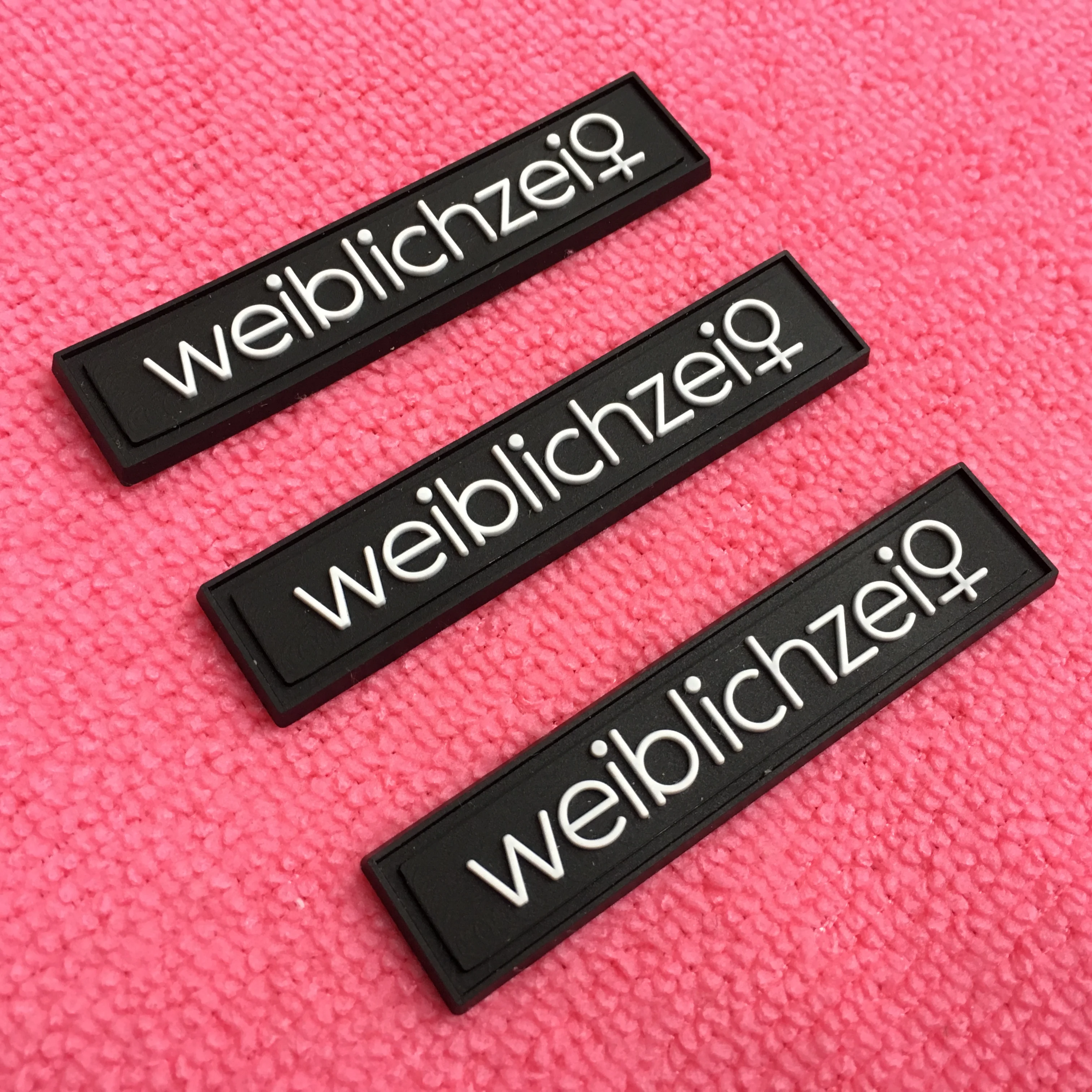 Custom Different Sizes 3d Embossed Rubber Label For Suits,Factory Price ...