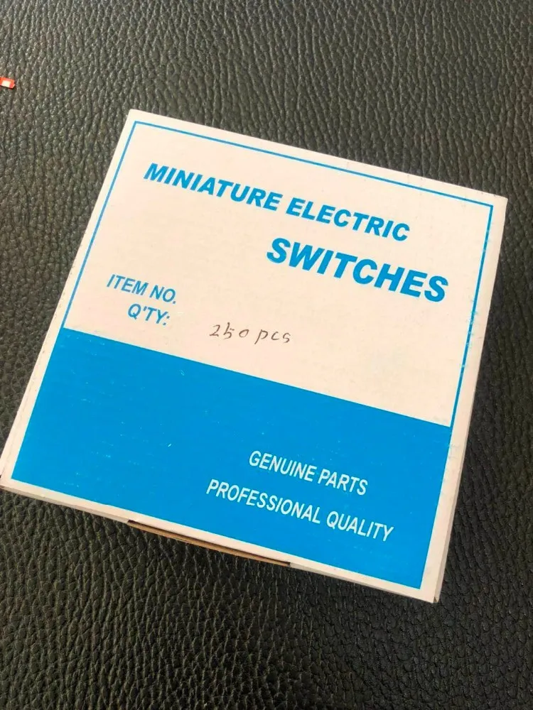 3a 125vac 1.5a 250vac Blue Base Sub-miniature Toggle Switch 2pin Solder ...